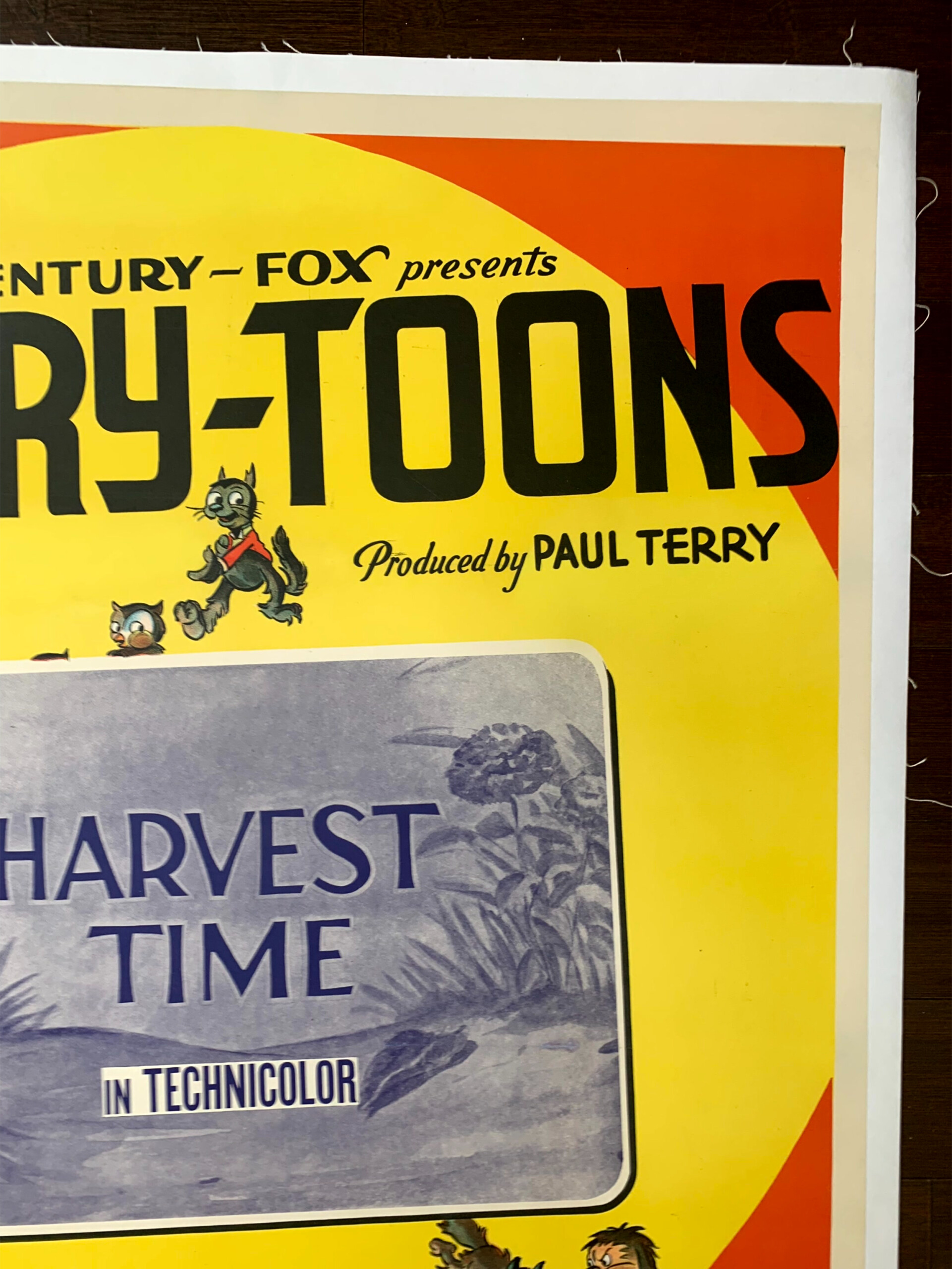 Harvest Time – Terry Tunes (1940) US One Sheet Movie Poster LB – AAA ...