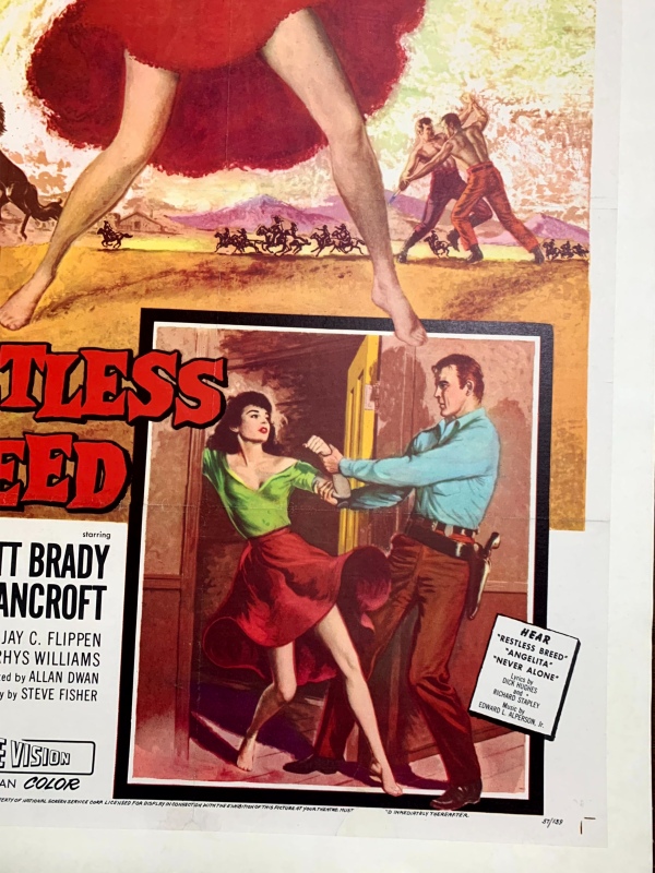 Restless Breed – Anne Bancroft (1957) US One Sheet Movie Poster LB - AAA Vintage Posters