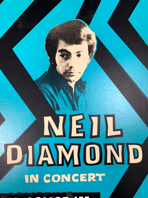 Neil Diamond – Gill Coliseum (1970) US Window Card Music Poster - AAA ...