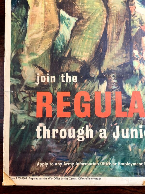 Join The Regular Army – Art by John Worsley (1959) 20×30″ UK ...